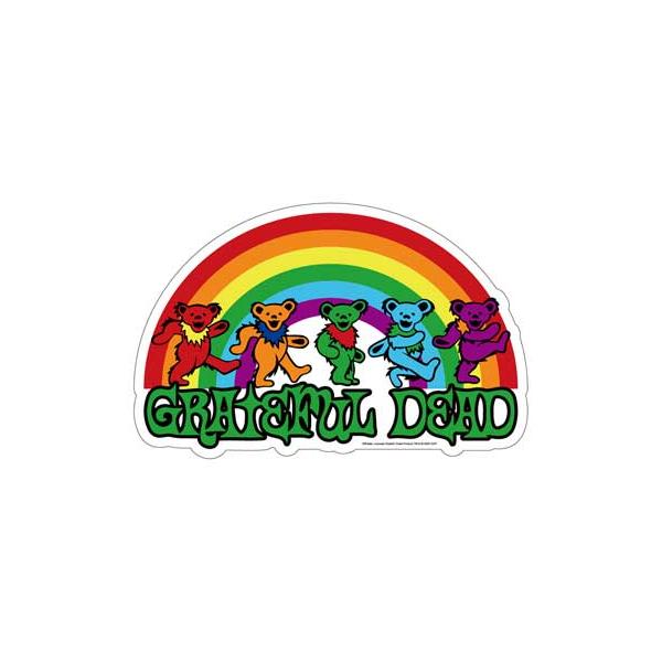 グレイトフルデッドのステッカーになります。ヒッピーやサイケデリック文化を代表するバンド、Grateful Dead。アメリカを代表する伝説的バンドのステッカーです。コチラはダンシングデッドベア。レインボーをバックに完成度の高いデザインに仕上...