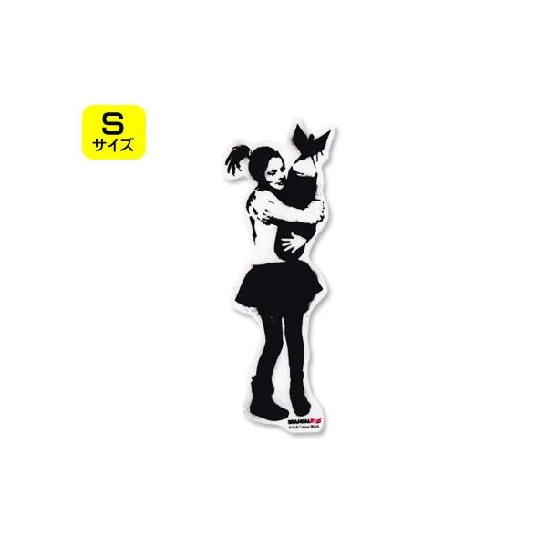 バンクシーのステッカーになります。正体不明のストリートアーティスト、バンクシー（BANKSY）。社会風刺をテーマにしたメッセージ性の強いアートで知られてますね！突如現れ、ゲリラ的手法で描き去る、芸術テロリスト。そんな謎多きバンクシーデザイン...