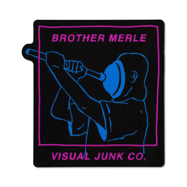 ブラザーマールのステッカーになります。ユニークなデザインとユーモア溢れる作風が人気のストリート系デザイン、BROTHER MERLE。コチラのデザインは「EAT THE POOP」。トイレのラバーカップで遊んでいる面白いデザイン♪屋内外で使...