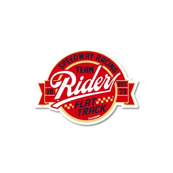 カリフォルニアレーシングステッカーになります。アメリカ西海岸のレーシングカルチャーにインスパイヤされたデザイン！モーター系ステッカーカスタムに最適でしょう♪リボンをあしらったレトロなレーシングチームエンブレム♪屋内外で使用できるビニール製で...