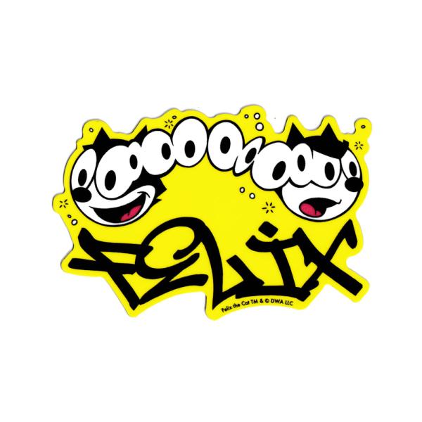 フィリックス・ザ・キャットのステッカーになります。世界で最も有名な黒猫とされるアメリカのキャラクター、FELIX THE CAT。コミックやアニメ、商品マスコットなど輝かしい経歴の持ち主ですね！こちらはグラフィティと独特なフィリックスが描か...