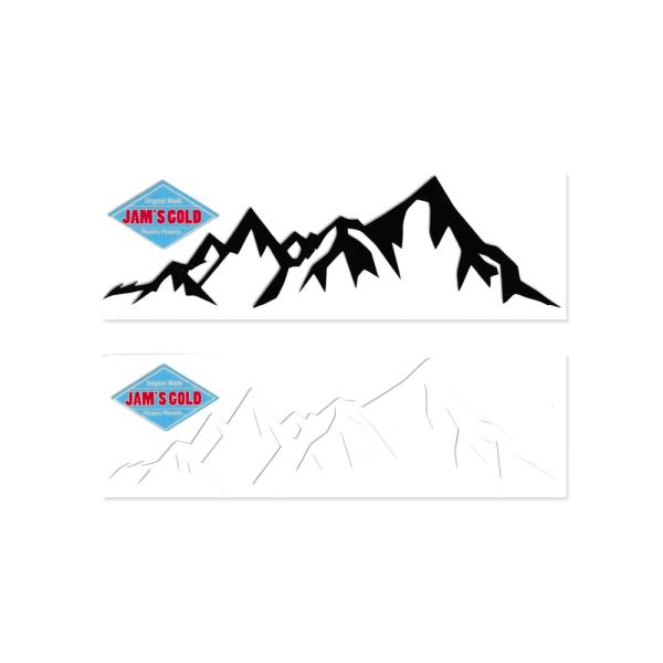 ジャムズゴールドのステッカーになります。アメカジを愛する攻めのバイカーアパレル、JAM'S GOLD。アウトドアなマウンテンデザインの転写タイプステッカーです♪昨今のアウトドアブームはブームを超えて定着する勢いですね！豊富なツールも魅力的で...