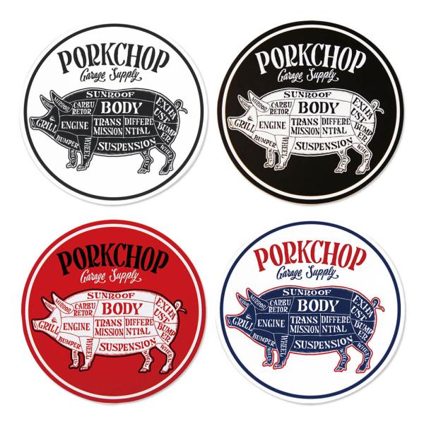 ポークチョップ(PORKCHOP)のステッカーになります。ハイセンスなガレージアイテムはもちろん、アパレルも非常に人気なブランド、PORKCHOP GARAGE SUPPLY。オールドアメリカン、ホットロッド、ビンテージなどのキーワードがピ...