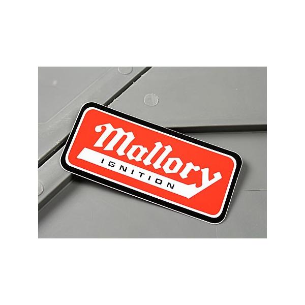 アメリカンレーシングステッカーになります。小さめサイズながら330円（税込）の格安ステッカーです♪こちらはアメリカの点火装置ブランド、マロリー。ドラッグレースやホットロッドシーンではお馴染みのブランドですね♪モーター系ステッカーはガラスにま...