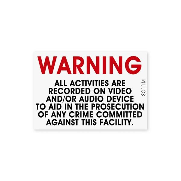 セキュリティステッカーになります。アメリカンに防犯対策ができる監視カメラ作動中のサインステッカーです。アルファベットが並んだリアルアメリカンなワーニングサイン♪野外での使用にも適したUVコート仕上げのハイグレードビニール製です。世田谷ベース...