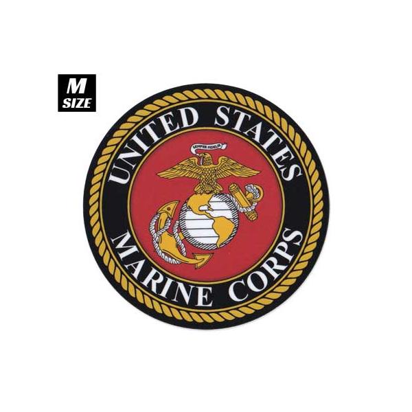 ミリタリーステッカーになります。ミリタリー界の中でもダントツ人気のアメリカ軍。映画やドラマ、ゲームなど様々なシーンで大活躍してますね♪コチラはブルドッグにも例えられるアメリカ海兵隊、USマリンコーのエンブレム。屋内外で使用可能なビニール製ス...