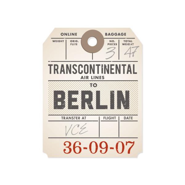 ヴィンテージバゲージラベルステッカーです。空港で荷物を預けると判別の為に取り付けられるバゲージラベル。近年は味気のないものですが、古き良き時代にはデザインが溢れていました。そんな荷物ラベルをモチーフにしたレトロなステッカーです♪屋内外で使用...