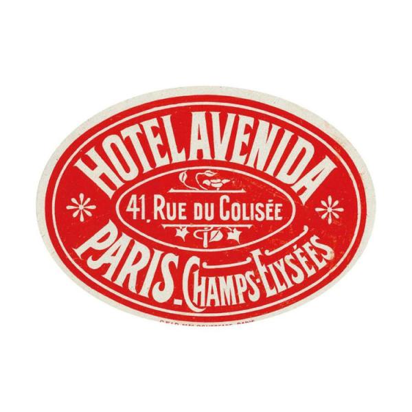 ヴィンテージホテルズステッカーです。古き良き時代、宿泊客に配布されていたホテルステッカー。風景や名所、ロゴなど魅力あるデザインで再訪を促す広告のようなラベルです♪そんなレトロな雰囲気バツグンの復刻ステッカーです！ウォールステッカーなどに使わ...