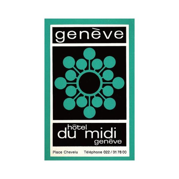 ヴィンテージホテルズステッカーです。古き良き時代、宿泊客に配布されていたホテルステッカー。風景や名所、ロゴなど魅力あるデザインで再訪を促す広告のようなラベルです♪そんなレトロな雰囲気バツグンの復刻ステッカーです！ウォールステッカーなどに使わ...