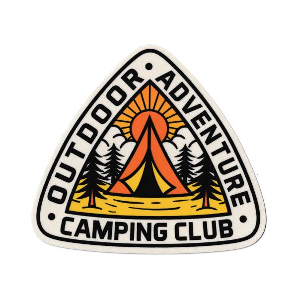 アメリカンビンテージなアウトドアステッカーです。ストレスフルな毎日から離れ、自然と触れ合い癒しを得る、アウトドア。拘りのキャンプギアをチョイスして手作りのキャンプ料理、、なんてイイですよね！そんな癒しの空間を盛り上げるステッカーです！どこか...
