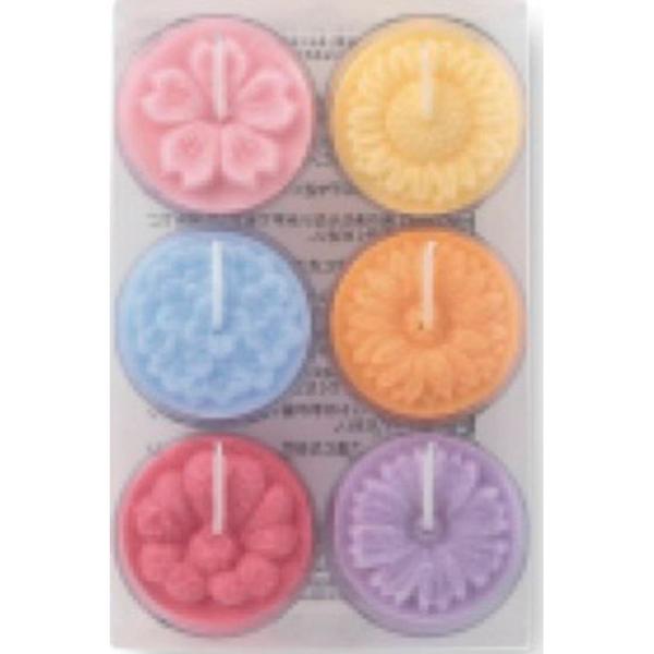 和花 洋花 桜 紫陽花 椿 ヒマワリ ガーベラ コスモス 無香料 カップ付き キャンドル カップ付きキャンドル 花づくし 進物 ギフト プレゼント  贈答用 贈り物 お供え 御供 お盆 ギフトセット ろうそく ローソク 花ろうそく ロウソク...