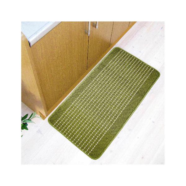 【キーワード】キッチンマット 優踏生 洗濯機 丸洗い 洗える 滑り止め 薄手 シンプル 引っ越し 台所 マット おしゃれ 45x90 グリーン オカ爆買