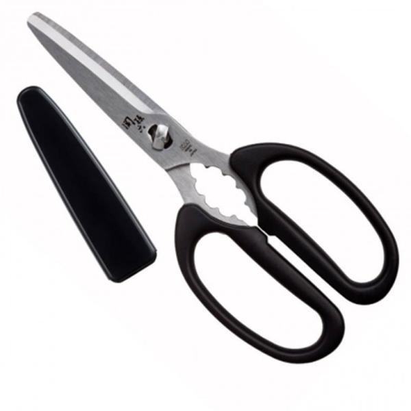 【商品説明】コンパクトで収納場所も取らないキッチン鋏。レトルトパックなどの開封はもちろん、小葱などの小口切りもまな板要らずで、ちょこっと使いに便利です。刃がはずせるので、きれいに洗えます。【商品仕様】●刃渡り:約56.8mm●本体サイズ:長...