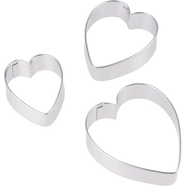 【商品説明】ホームメイドで楽しさひろがるクッキー抜き型。バースデーやバレンタインなどのイベント時には、気持ちを込めた手作りのお菓子をプレゼントしたい・・・。特徴のあるデザインのハート抜き型。サイズ違いの型を組み合わせてクッキー生地を抜くこと...