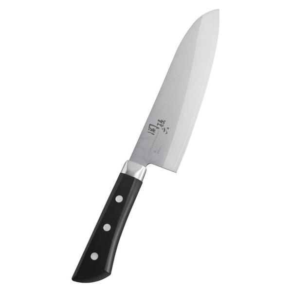 【関孫六「茜」シリーズ】■サビに強い「ステンレス三層鋼」により、食洗機に対応しております。■また、スキ加工と刃付けには新技術を採用し、鋭い切れ味を実現しました。【商品仕様】・本体サイズ：293×48×18mm・重量：138g・刃渡り：165...