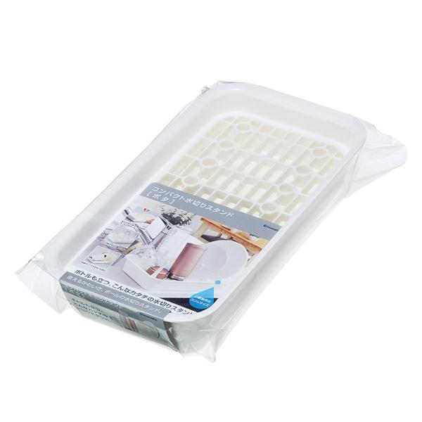 【商品情報】●コンパクトな水切りスタンド。●レイアウト自由のボールで、お皿もボトルも立てて水切り●取り外せて組み換え自由な大小のポール！【商品仕様】●カラー：ホワイト●商品サイズ：38.9×20×18.5Hcm●材質：トレー・水切り：ポリプ...