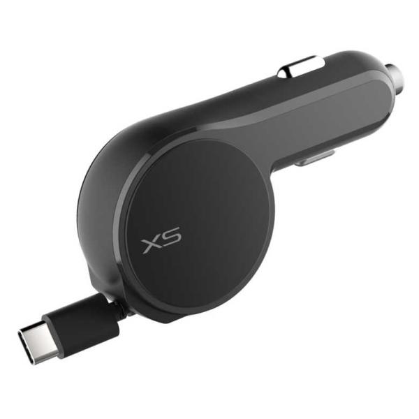 [キーワード]DC充電器 ハイパワー充電器リール巻き取り式 3A Type-C 極小 カーチャージャー スマホ充電器 カー用品 カシムラ爆買