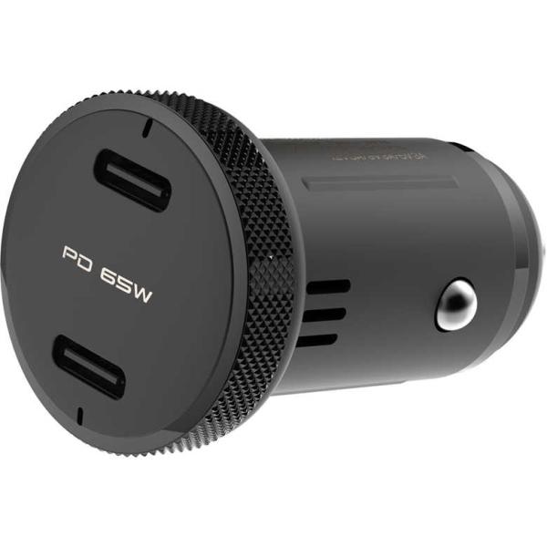 [キーワード]DC充電器 PD 65W USB-C 2ポートコンパクト カーチャージャー スマホ充電器 カー用品 カシムラ爆買