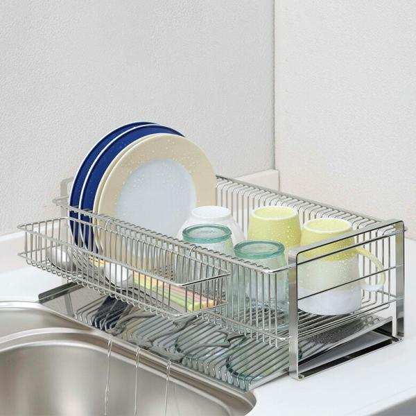 スリム ステンレス シンク 縦置き 大容量  水切りトレー シンプル キッチン 台所 便利爆買