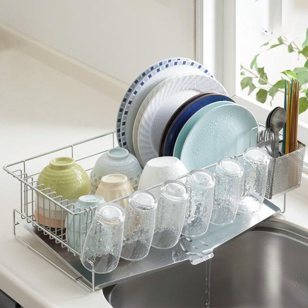 シンク 水切りラック グラスホルダー ペットボトル グラス 箸 カトラリー 家族 大容量 便利爆買
