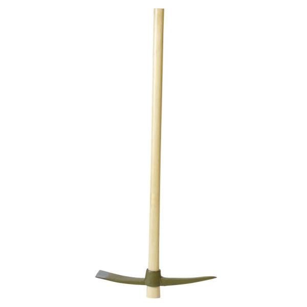 家庭菜園などでの掘り起こしや粉砕作業に最適。【商品特長】■頭部はスチール製ワンピース（無溶接一体加工）タイプで家庭菜園などでの掘り起こしや粉砕作業に最適。■ワンピース製（無溶接一体加工）を採用し、ツル部・バチ部は炭素鋼Ｓ45Ｃ相当を使用し、...