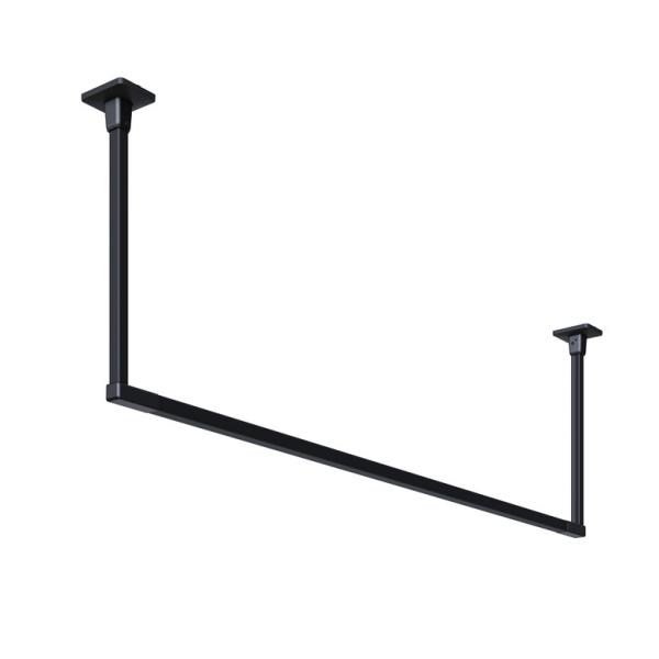 川口技研 ホスクリーン 固定式室内物干 BAR型 BAR1-4513-BK ブラック  室内 ものほし 洗濯 シンプル爆買