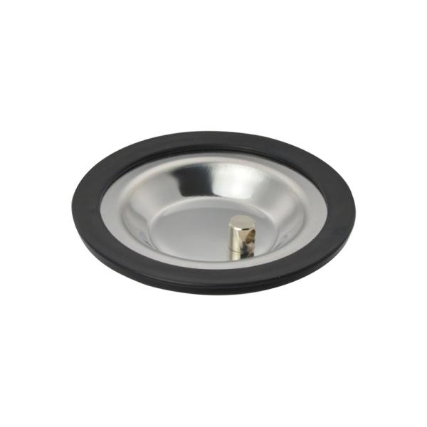 【商品情報】●キッチンシンクの水溜用フタです。【特長】●つまみが付いているので、取外しが簡単です。●水を溜めることができるので、つけ置き洗いなどに便利です。●排水口からの臭気を防ぎます。【商品仕様】●パッケージサイズ:W80×H10×D80...