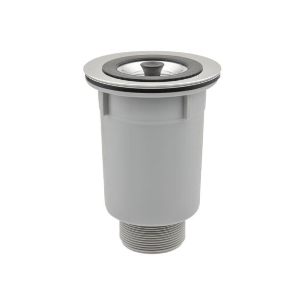 【商品情報】●ミニキッチン用の流し台排水トラップです。【特長】●取付穴径:88ミリ(絞り段外径116ミリ)●取付はさみ込み厚:最大1.5ミリ●対応排水口径:115ミリ●水を溜めることができるので、つけ置き洗いなどに便利です。●排水口からの臭...