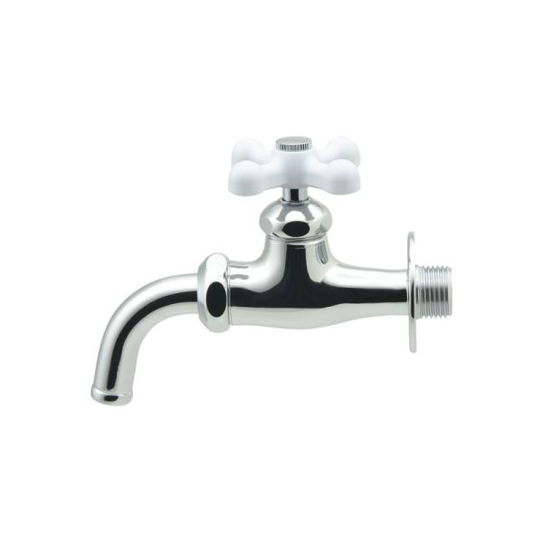 【商品情報】●ホワイトクロスハンドルがオシャレな呼13の単水栓(万能ホーム水栓)です。【特長】●樹脂製の丸みを帯びた白いハンドルがかわいい蛇口です。●庭の水まわりのプチリフォームに最適です。●節水固定コマ仕様になります。●一般地・寒冷地どち...