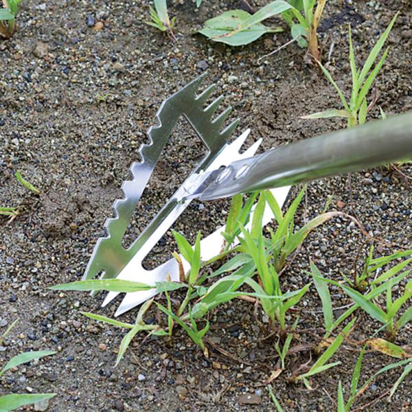 【商品説明】●カートに座りながらの作業にちょうどいい長さです。●サビにくいステンレス製●300柄●抜く・削る・集める。【商品詳細】●本体：ステンレス特殊鋼●パイプ：ステンレス鋼●グリップ：PVC爆買