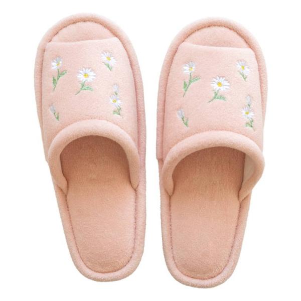 【キーワード】トイレ スリッパ フルールブラン スリッパ ナチュラル 花柄 シンプル おしゃれ 洗える 洗濯可 オカ爆買