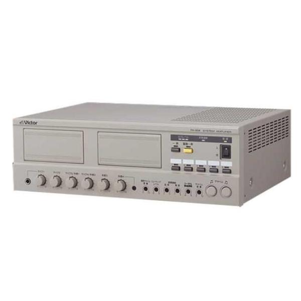 商品名PA-916 システムアンプ商品紹介■多彩な機器を接続できる9入力端子を装備有線マイク4ch（2chはマイク/ライン切換）、外部入力2chに加え、リモコンマイク入力とページング入力を別に用意。さらにフロント面には、パソコンなどの音声入...
