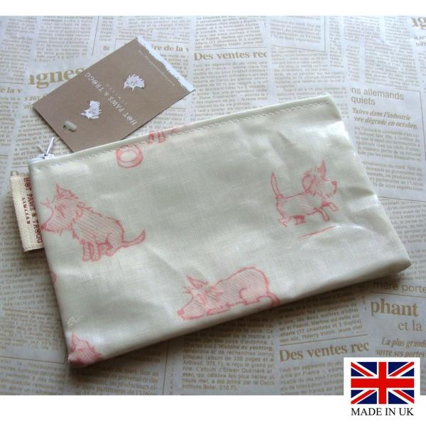 「Hot Paws ＆ Trogg」イギリスから直輸入キッチン・ホームウェア、ペットのテリアをデザインした家庭的なほっこりする小物やバッグなどオリジナルデザイン 他では手に入らない希少なお品をご紹介♪◆Flat Purse（小物入れ）化粧ポ...