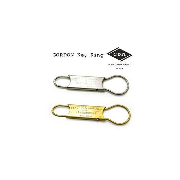 GORDON Key Ring ゴードン キーリング nickel（ニッケル,シルバー）brass（ブラス,ゴールド）CANDY DESIGN &amp; WORKSキャンディデザイン＆ワークスカラビナ/カギ/キーホルダー/アンティーク調/