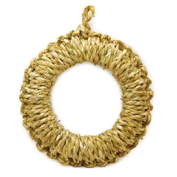 【M】わらの鍋敷き Straw Pot Stand M size 藁 鍋しき おしゃれ Mサイズ φ19cm なべしき 中