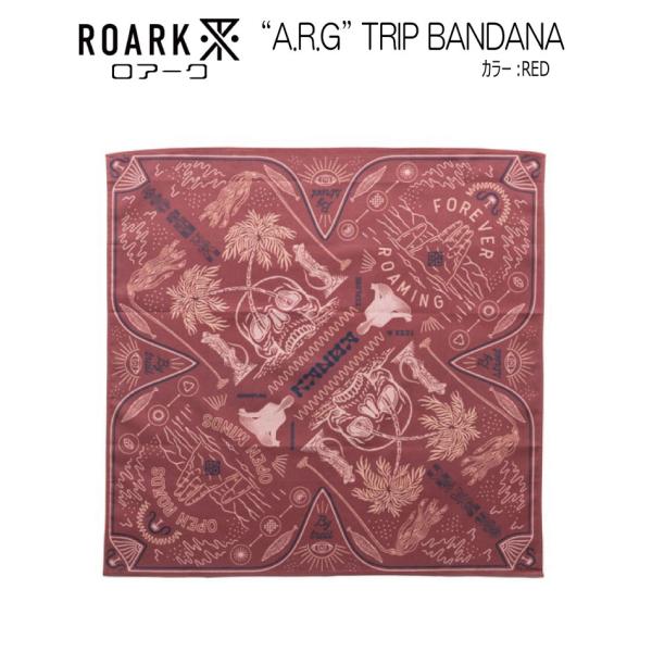 チリでの旅にインスパイアされたグラフィックを散りばめたデザインのTRIP BANDANA。オーガニック コットン100%。 適度な厚さ120gsmで旅や日常使いにも最適です。繰り返し利用可能なZIPパックにパッキングされています。■素材コッ...