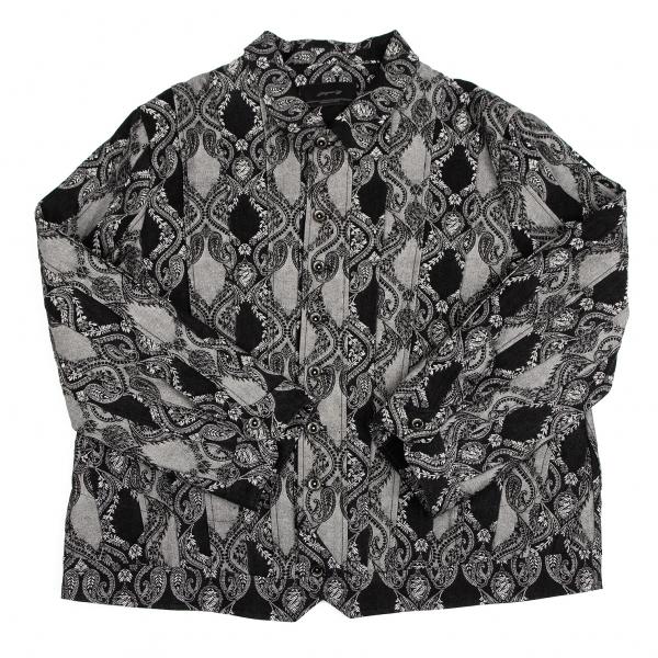 プロフェッサーイーProfessor. E インフィニティプリーツコーチジャケット 黒グレー50