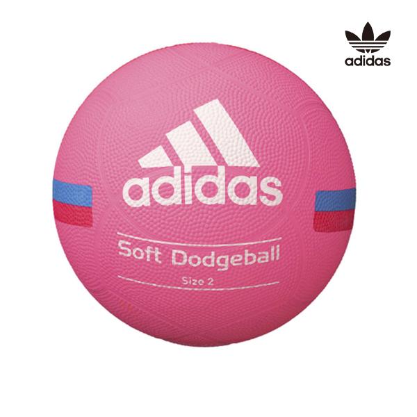 アディダス adidas ドッチボール2号球 やわらかなライトドッジボールと耐久性重視のドッジボールの中間モデルです。・素材　ゴム