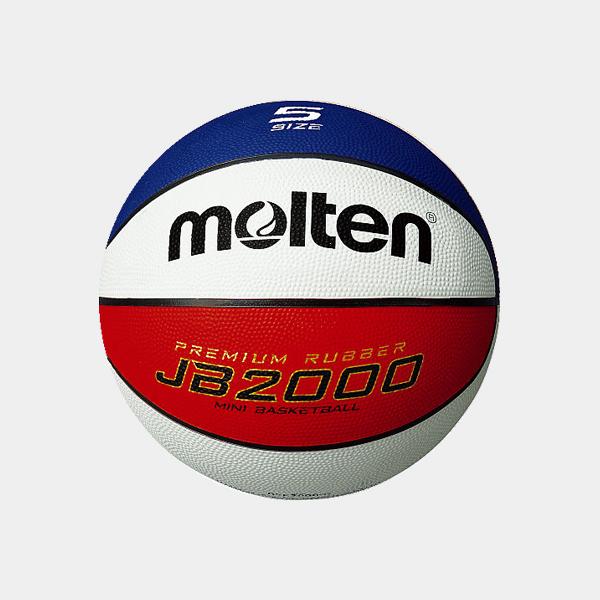 molten モルテン 5号バスケットボール小学生用、外コート向け、ゴム素材 バスケットーボールトリコロールカラー・５号球・ミニバスケットボール用・タイ製・ゴム