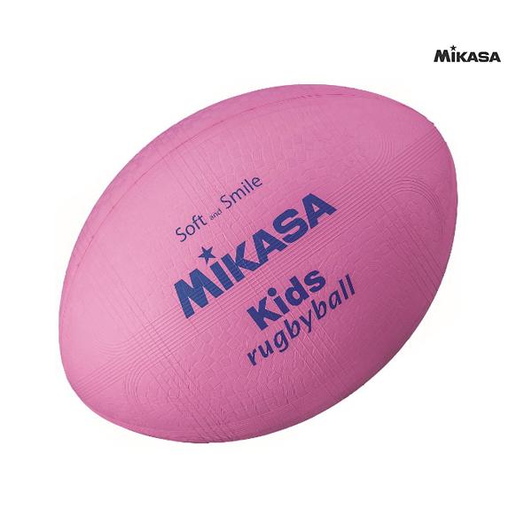 MIKASA ミカサ ゴム素材ラグビーボール。スマイルラグビーラージサイズ。やわらかくて扱いやすく、耐候性に優れた特殊配合ゴムを使用ラグビーボールです。お子様の練習や、遊びでのプレーに最適です。・小学生用寸法：円周62〜64cm素材：特殊合...