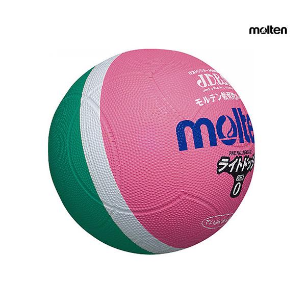 モルテン molten やわらかい触感でよく跳ねる軽量タイプのドッジボール0号球。日本ドッジボール協会推薦球です。幼児・小学校低学年向け、ドッジボールです。・素材　ゴム・重量　130〜150g・カラー MP緑×ピンク