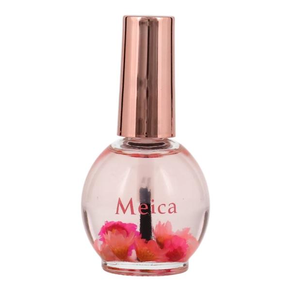 数量限定アイテム！「Meica(メイカ)」のお花入りフレグランスネイルオイルに、限定でさくらの香りが登場。保湿成分としてヒアルロン酸Naを配合し、乾燥しがちな爪や指先を濃厚保湿。さくらの香りに包まれながらのネイルケアで、贅沢なひと時を満喫。...