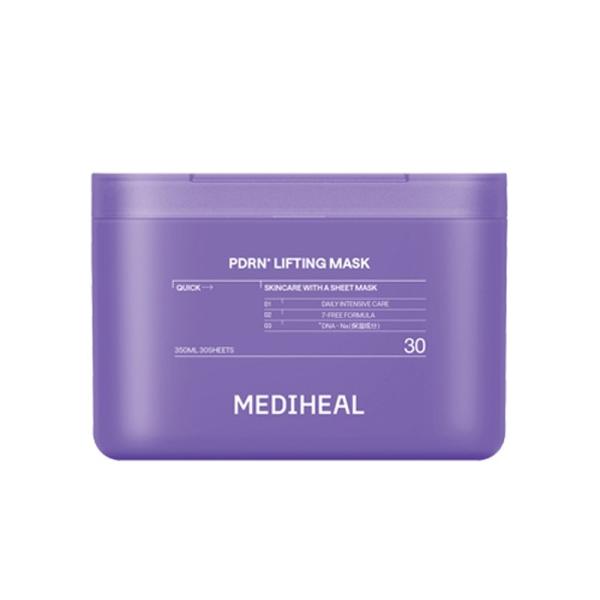 毎日気軽に使える大容量30枚入りスキンケアマスク。PDRN(※1)配合で乾燥による毛穴目立ちが気になる方におすすめです。リポソーム化させた技術で浸透率UP(※2)！※1 DNA-Na(保湿成分)※2 角質層まで【容量】30枚入り