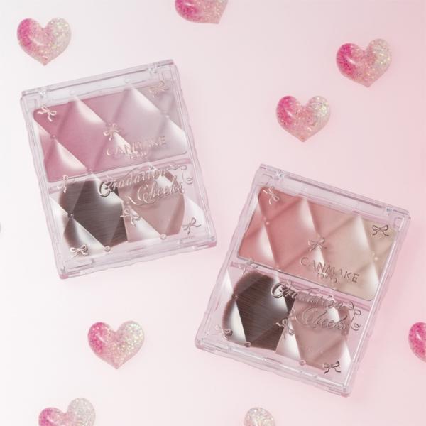 これ1つで血色感(※)も立体感も演出できる、チーク＆ハイライトのグラデーションカラー。ふんわりにじみ出るような発色のチークと繊細パール配合ハイライトにより、顔全体に統一感のある3D立体メイクが完成。1度塗りでもキレイに発色してムラになりにく...