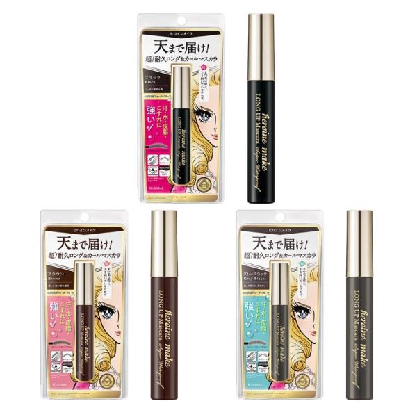 「ヒロインメイク」のロングアップマスカラが、耐久カールマスカラとしてパワーアップしてリニューアル！目の形にフィットするセパレートカーブブラシで、ダマにならずに毛先までムラなく液付け。全方位盛れる美しいセパレートロングまつ毛に仕上がります。汗...