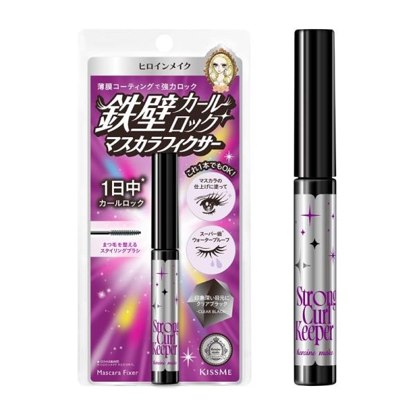 単品でもマスカラに重ねても使える、強力なキープ力を備えたマスカラフィクサー。存在感のある目元に仕上がるクリアブラックカラー。まつ毛パーマ級のカールキープを叶えるマスカラのトップコート的アイテムで、パンダ目にならずに1日中美しい上向きカールが...