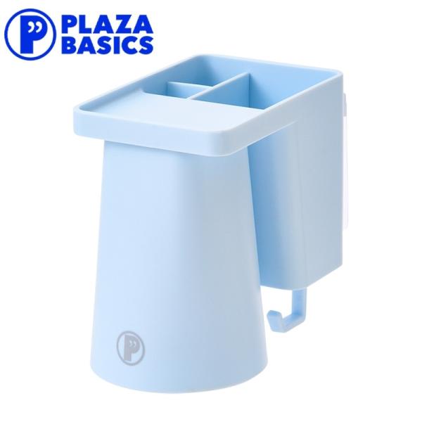 磁石で浮かせるタンブラー付きのハブラシホルダーセットです。フィルムフック付きで好きな場所に簡単取り付けできます。【サイズ】約 W7×H12×D10.4cm■PLAZA BASICS何気ない日常を、前向きなほうへ動かしていく。マイナスをゼロに...