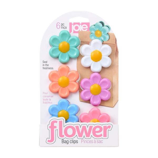 食品の袋などを留めるのに便利なお花型のクリップです。大きめのクリップなのでボリュームのある袋にも◎。お菓子の袋はもちろん、ケーブルを留めるのにも活躍するアイテムです。【サイズ】約 W145×H30×D245mm