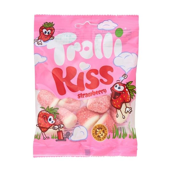ドイツ発のグミブランド 「Trolli(トローリ)」から可愛いグミがラインアップ！ ストロベリーをイメージした形とフレーバーのマシュマロタイプのグミキャンディーです。ピンクとホワイトのカラーが可愛らしく、甘酸っぱいストロベリーの風味と甘いミ...