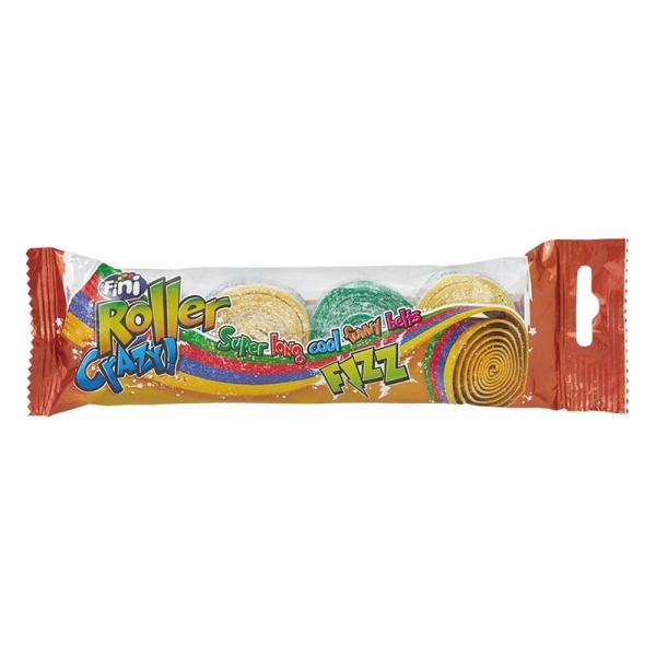 1つの長さ約40cm！サワーパウダーがついた、カラフルなフルーツフレーバーのロールグミです。4個入り。【容量】4個【素材/成分】※画像参照【原産国】スペイン※画像はイメージです。※この商品は乳成分、オレンジ・大豆・もも・りんごを使用した設備...
